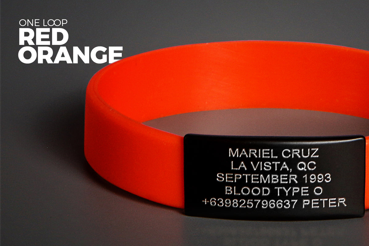 One Loop Wrist Tag - Red Orange – One Loop PH